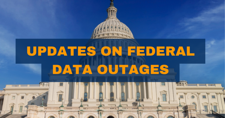 Updates on Federal Data Outages – The Center for Regional Economic ...